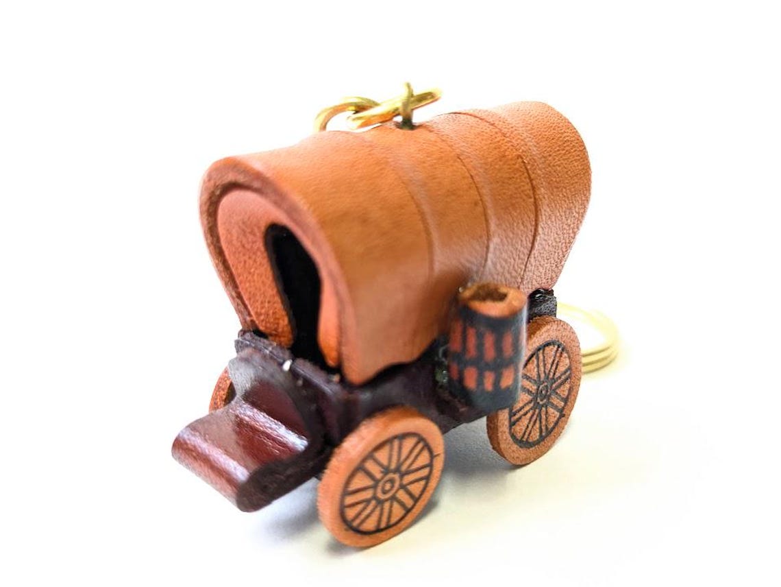 Covered Wagon Leather 3D Leather Keychain(l) *VANCA* Made in Japan ...