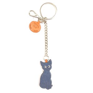 Russian Blue 3D Leather Cat Ring/bag Charm Keychain Keyring Key Fob ...