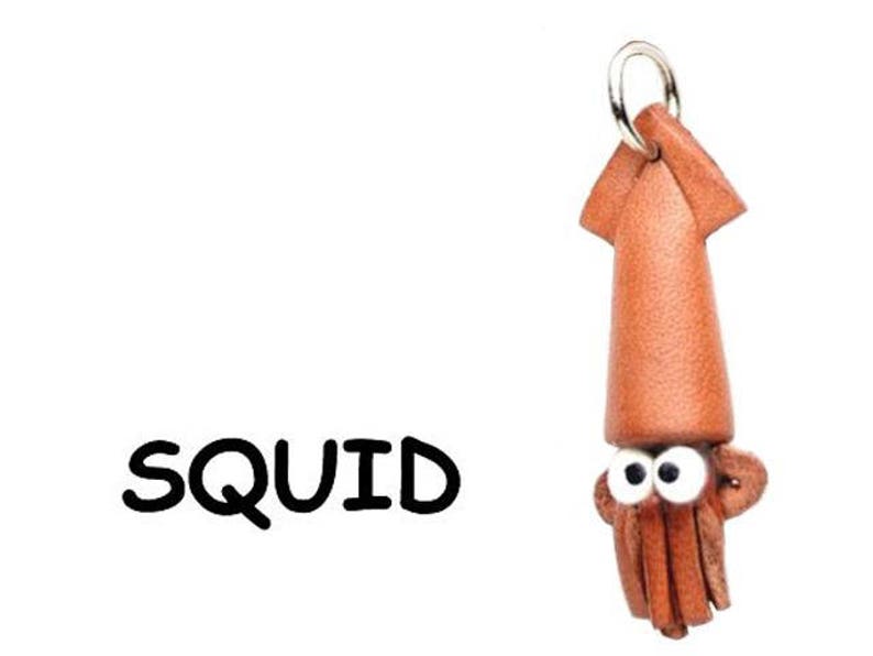 Squid Horse Leather Charm Bookmark/bookmarks/bookmarker *VANCA* Made in ...