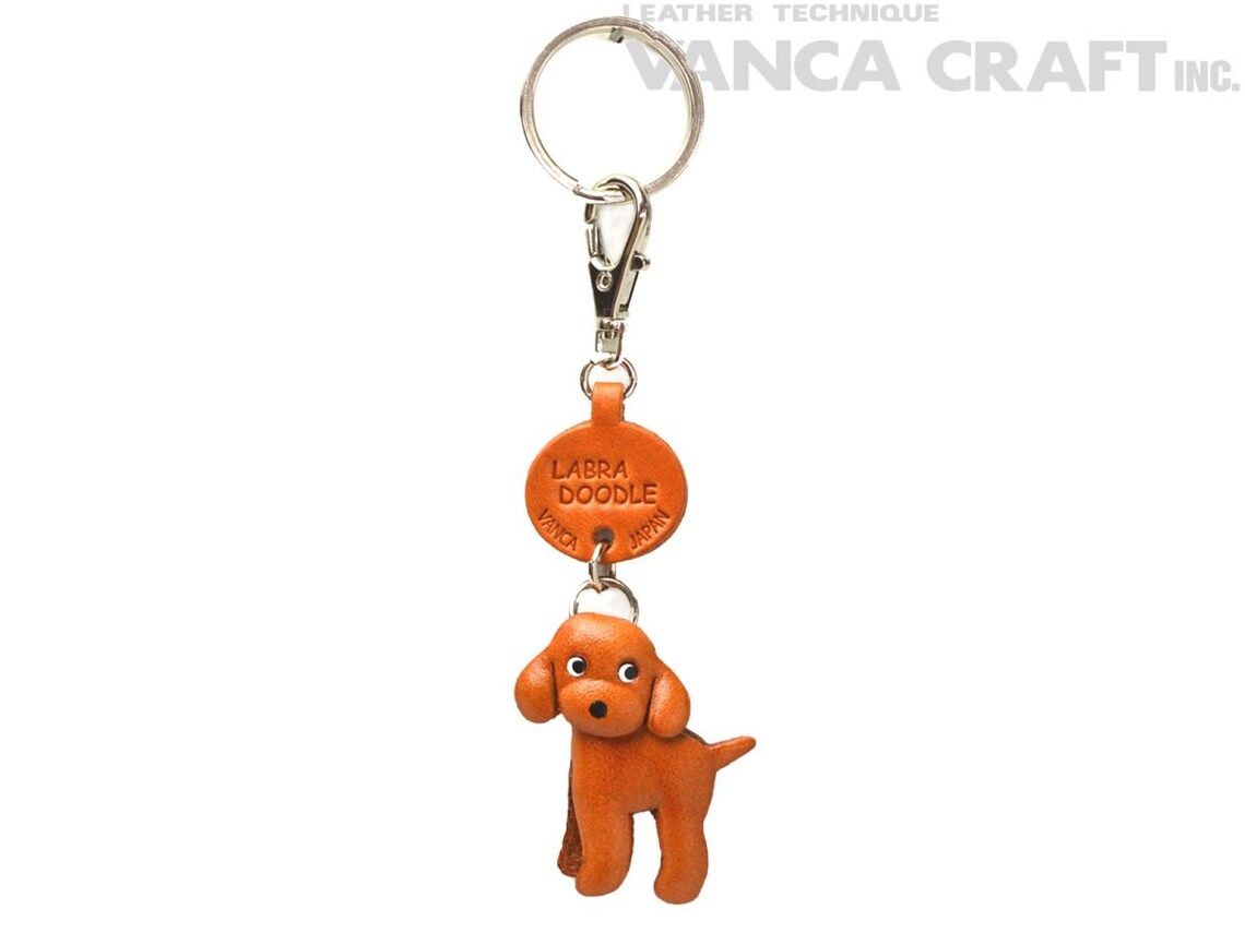 Labradoodle 3D Leather Dog Keychain Keyring Purse Charm Zipper - Etsy