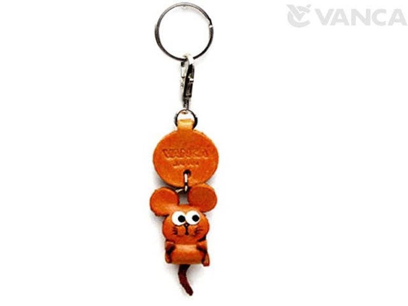 Rat 3D Leather Animal Little Zodiac Keychain Keyring Purse - Etsy
