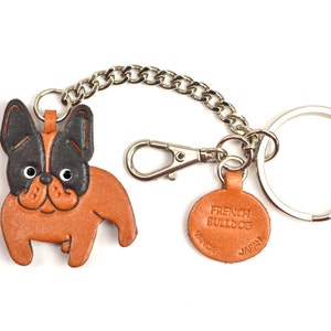 French Bulldog 3D Leather Dog/animal Ring/bag Charm Keychain Keyring ...