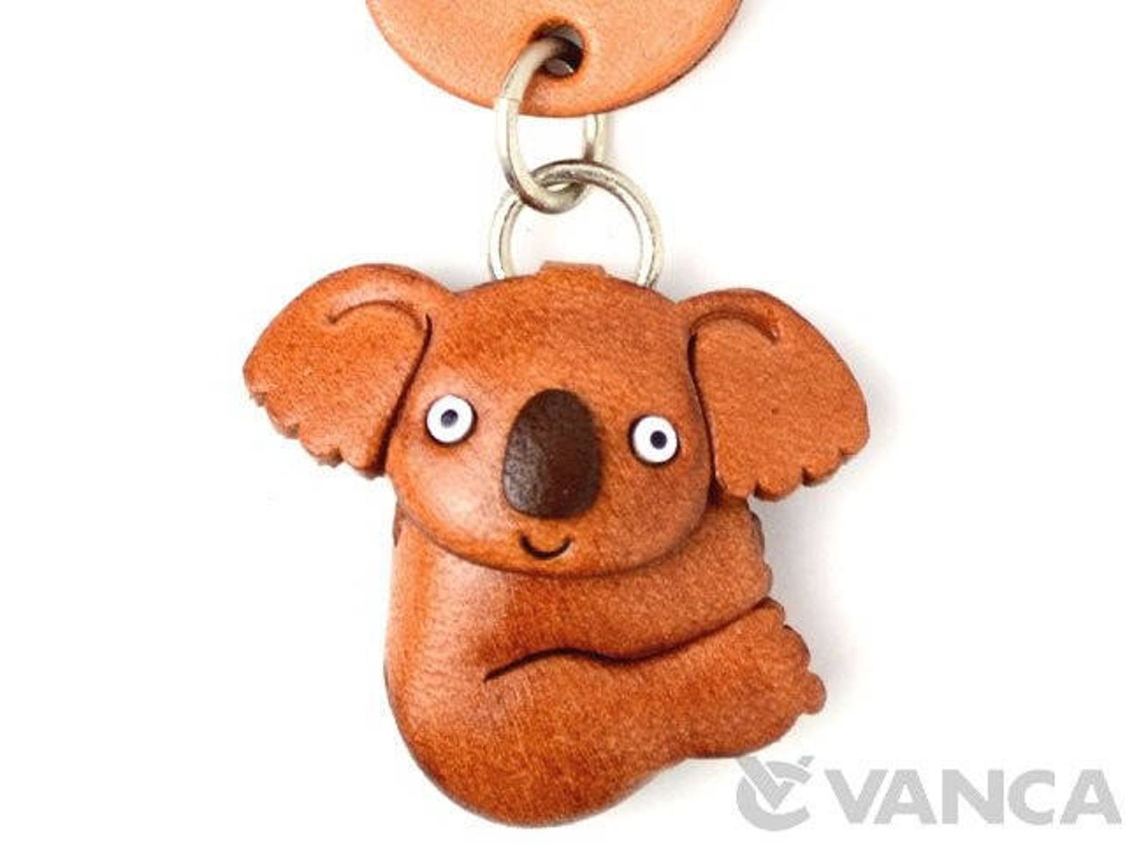 Koala 3D Leather Animal Keychain Keyring Purse Charm Zipper Pull ...