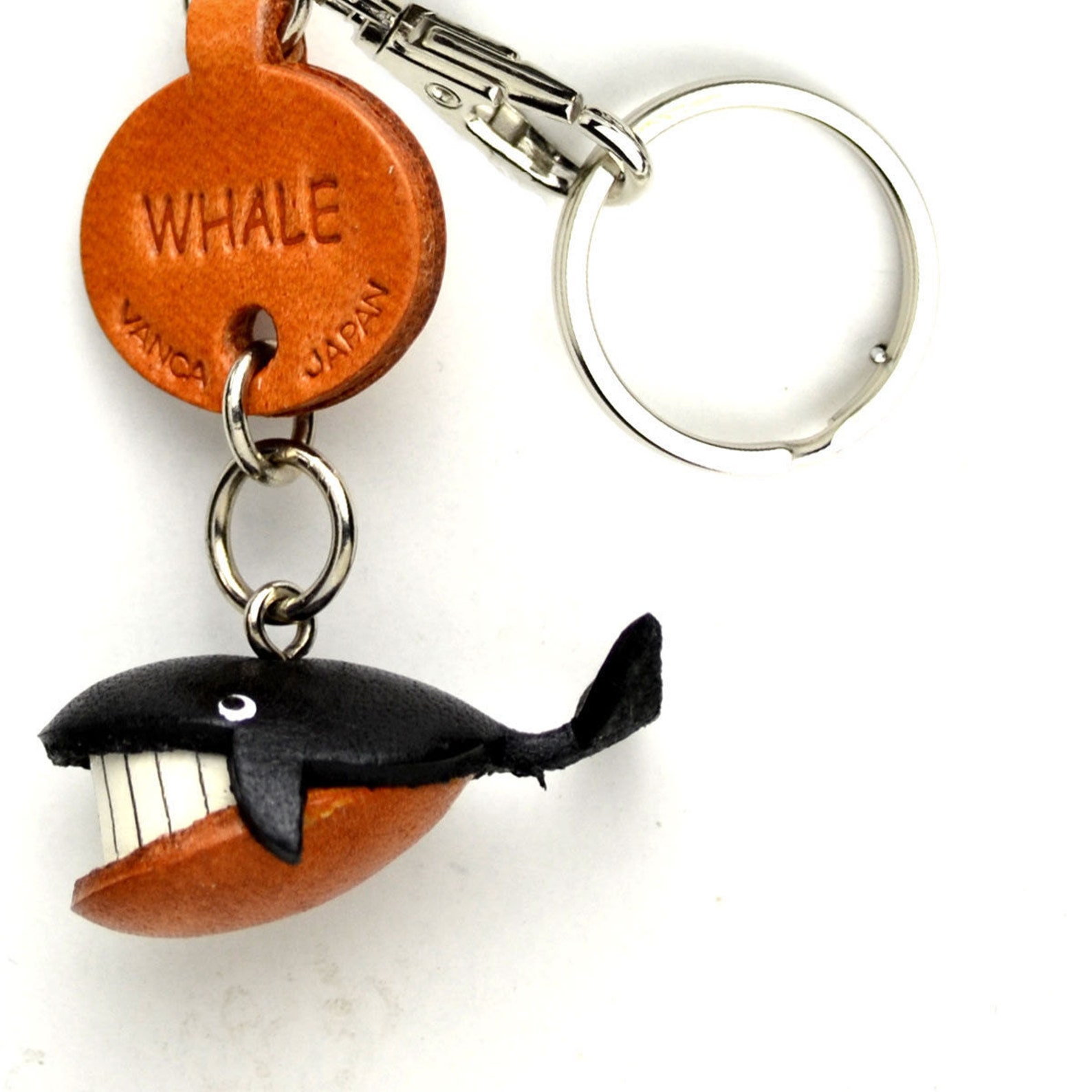 Whale 3D Leather Fish/sea Animal Keychain Keyring Purse Charm | Etsy
