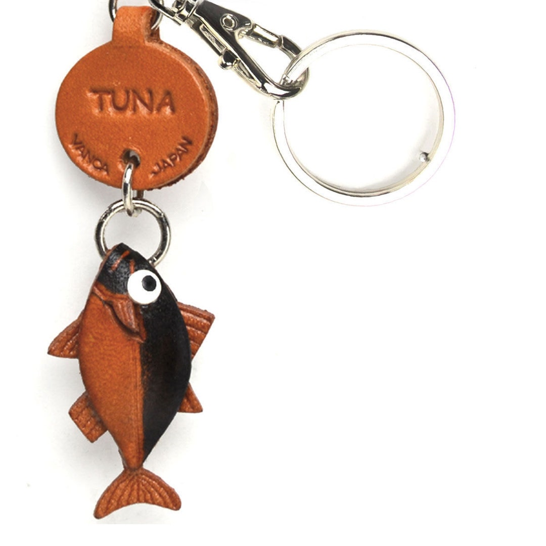 Tuna 3D Leather Fish/sea Animal Keychain Keyring Purse Charm Zipper ...