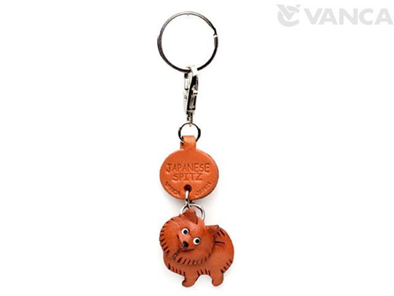 Japanese Spitz 3D Leather Dog Keychain Keyring Purse Charm | Etsy
