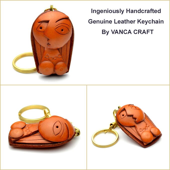 A Woman 3D Leather Keychain(l) *VANCA* Made in Japan #56802 - Etsy