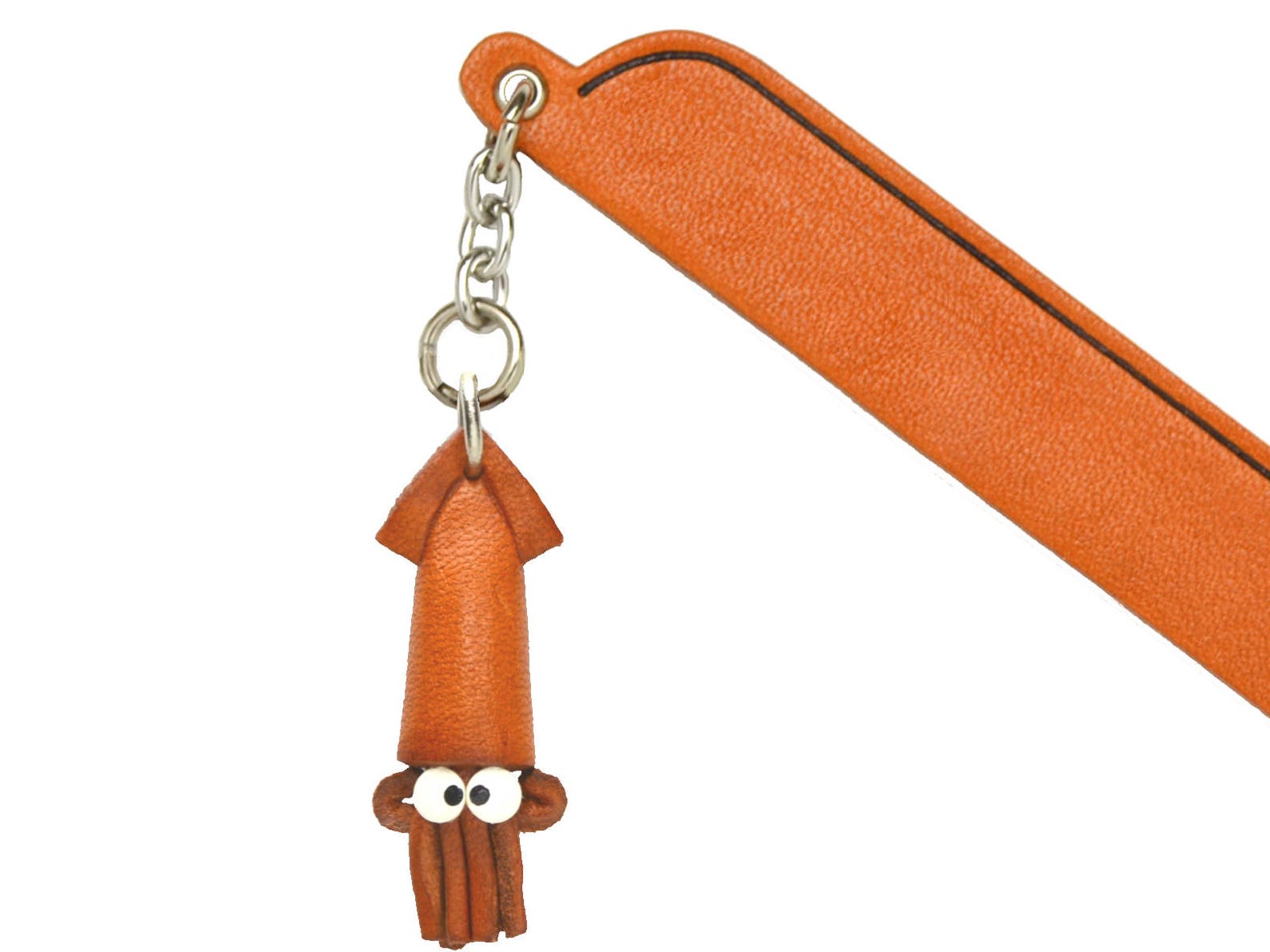 Squid Horse Leather Charm Bookmark/bookmarks/bookmarker *VANCA* Made in ...