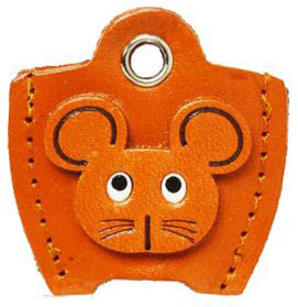 Mouse 3D Leather Key Cover Cap Keychain VANCA Made in Japan - Etsy