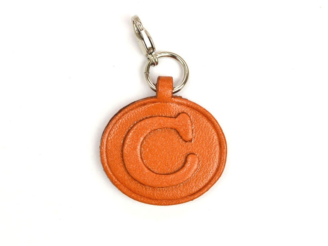 Alphabet/initial C Leather 3D Letter Personalize/custom/keychain/key ...