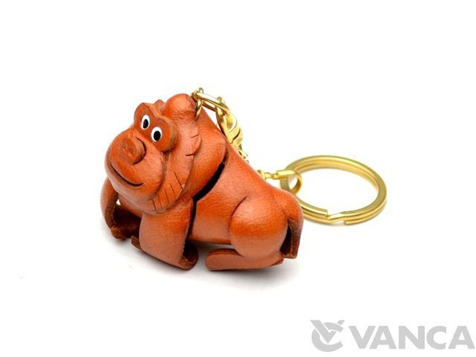 Gorilla 3D Leather Keychain(l) *VANCA* Made in Japan #56148 - Etsy