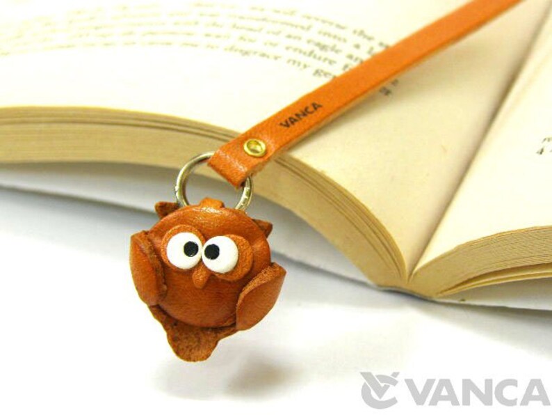 Owl Leather 3D Animal Bookmark/bookmarks/bookmarker VANCA - Etsy