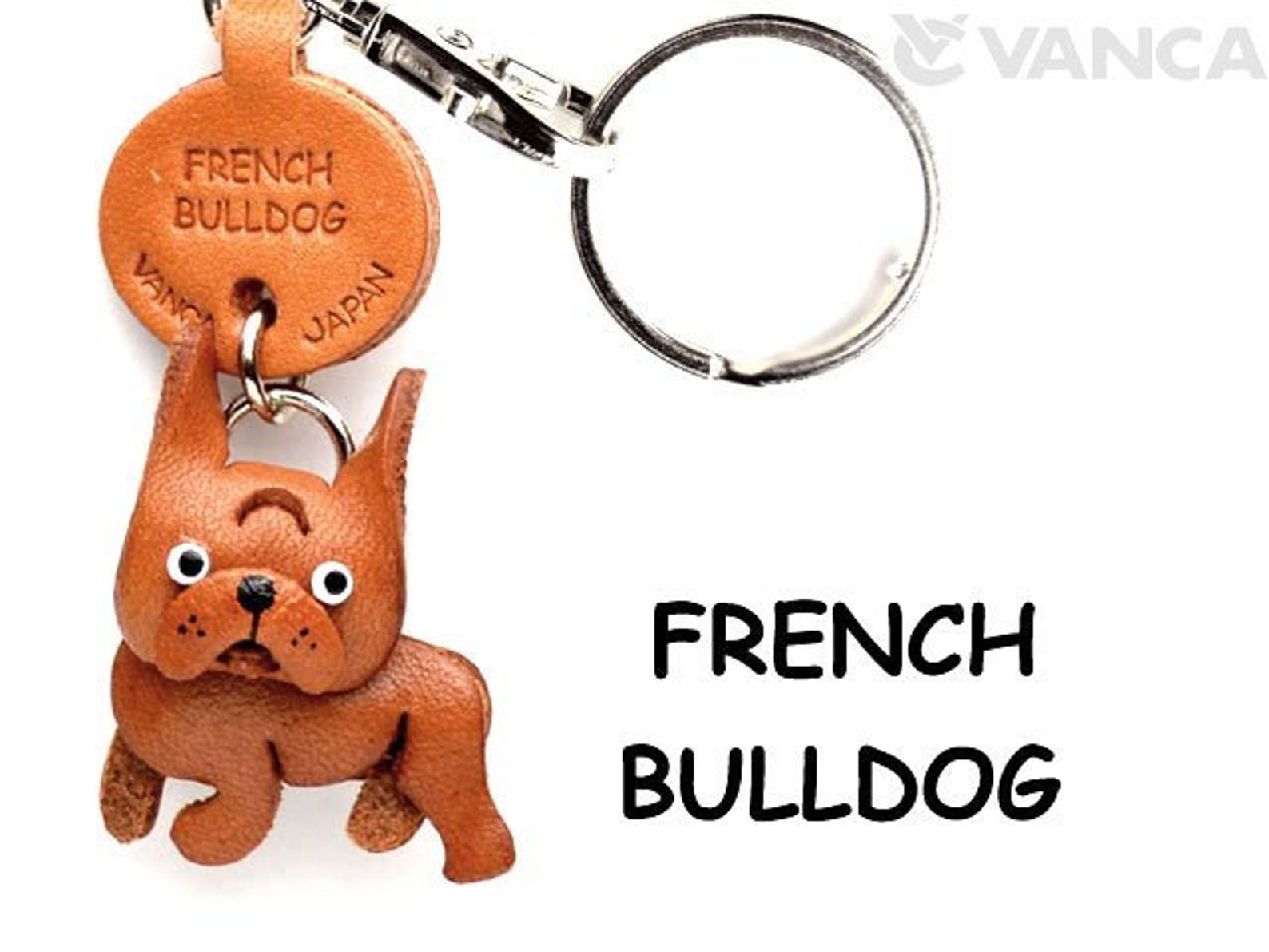 French Bulldog 3D Leather Dog Keychain Keyring Purse Charm | Etsy