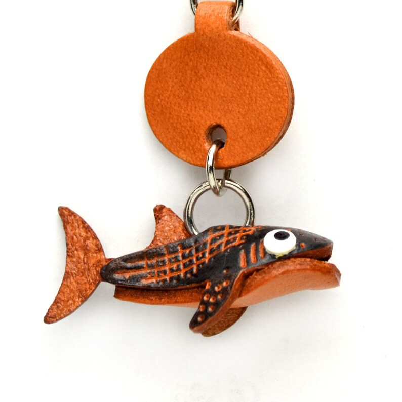 Whale Shark 3D Leather Fish/sea Animal Keychain Keyring Purse Charm ...