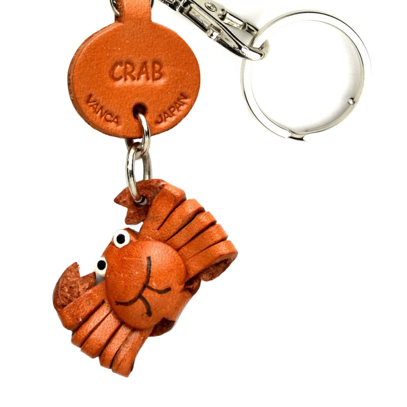 Crab 3D Leather Fish/Sea Animal Keychain Keyring Purse Charm | Etsy