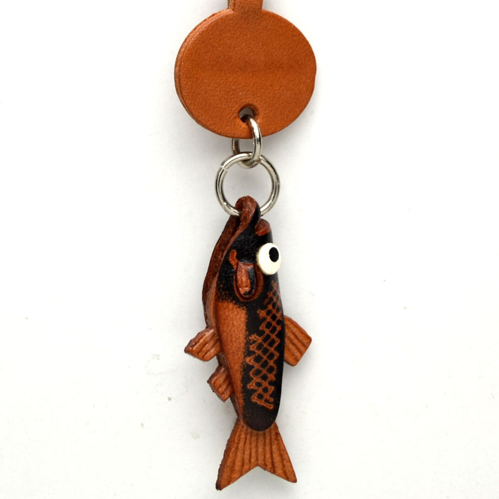Salmon 3D Leather Fish/sea Animal Keychain Keyring Purse Charm Zipper ...