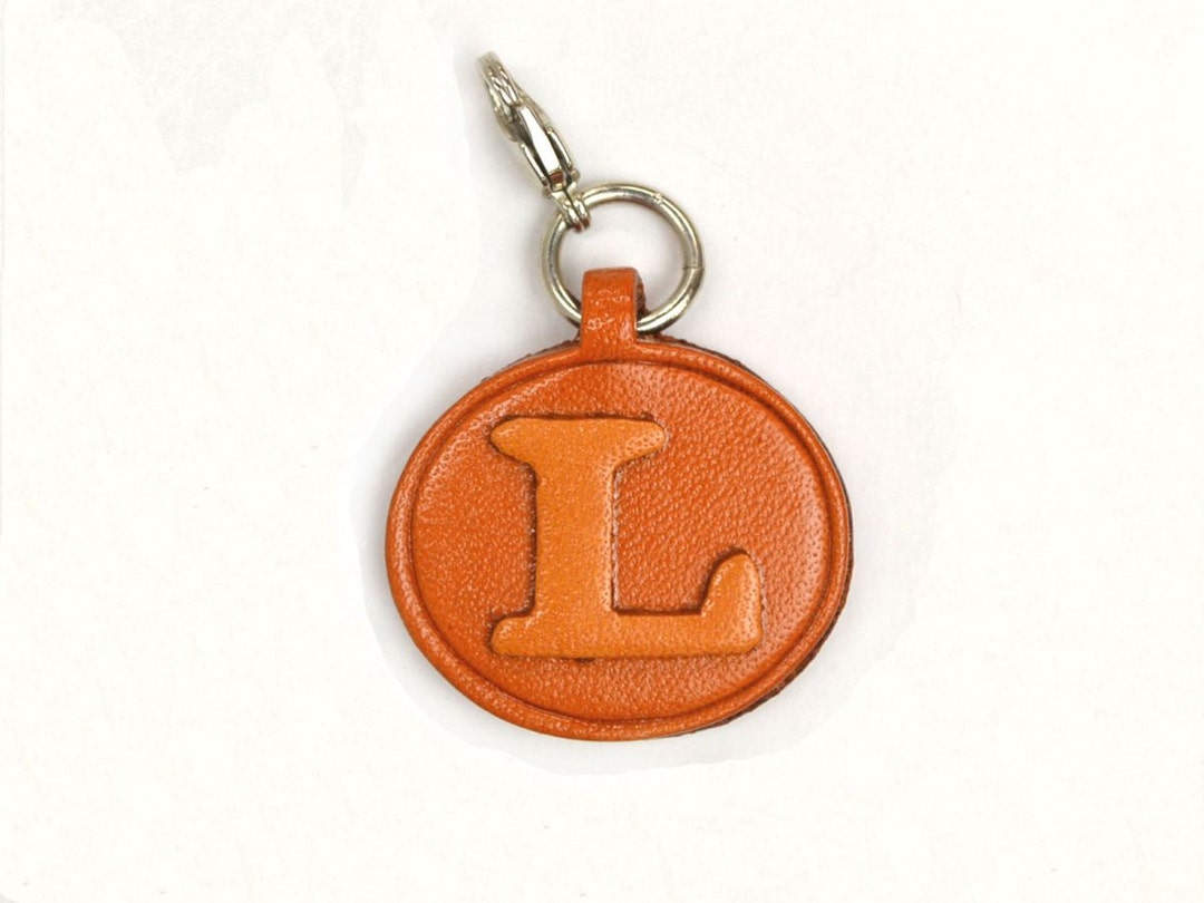 Alphabet/initial L Leather 3D Letter Personalize/custom/keychain/key ...
