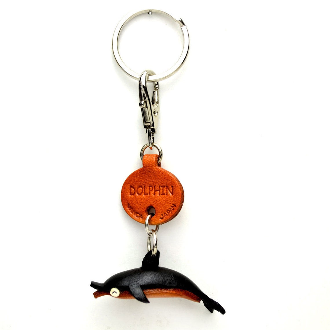 Dolphin 3D Leather Fish/sea Animal Keychain Keyring Purse | Etsy