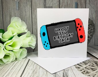 Nintendo Birthday Card | Etsy