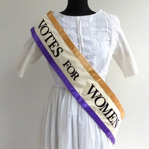 Suffragette Protest Sash Votes for Women Edwardian 1920 - Etsy