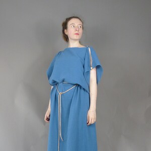 Womens Greek Cotton Gauze Tunic Ancient World Peplos Chiton Historical ...