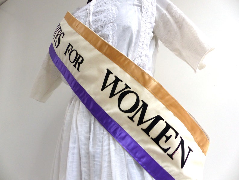 American Suffragette Protest Sash Votes of Women Edwardian | Etsy