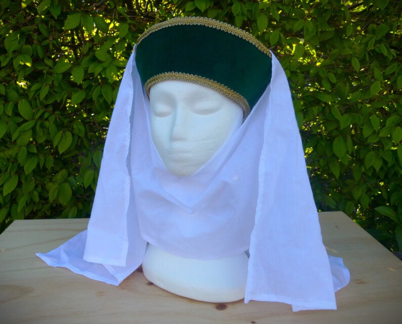 Medieval Torque Velvet Simple Headdress Historic Costume Piece - Etsy