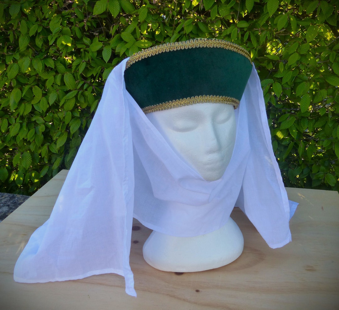 Medieval Torque Velvet Simple Headdress Historic Costume Piece - Etsy UK