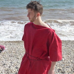 Coloured Linen Unisex Roman Tunic Historical Costume Ancient Rome - Etsy