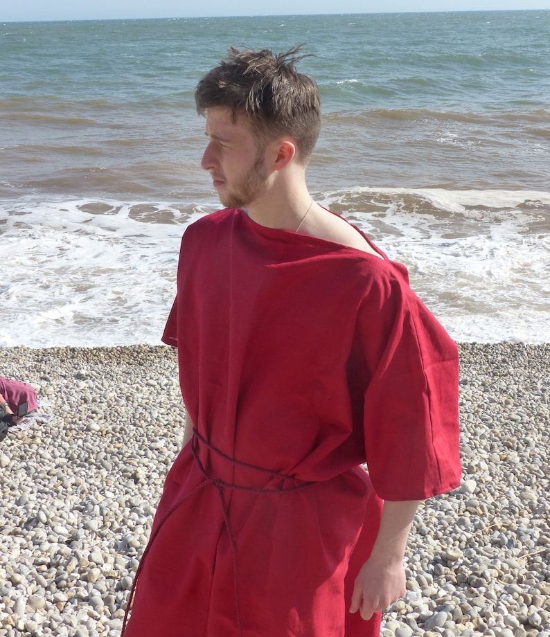 Coloured Linen Unisex Roman Tunic Historical Costume Ancient Rome - Etsy UK