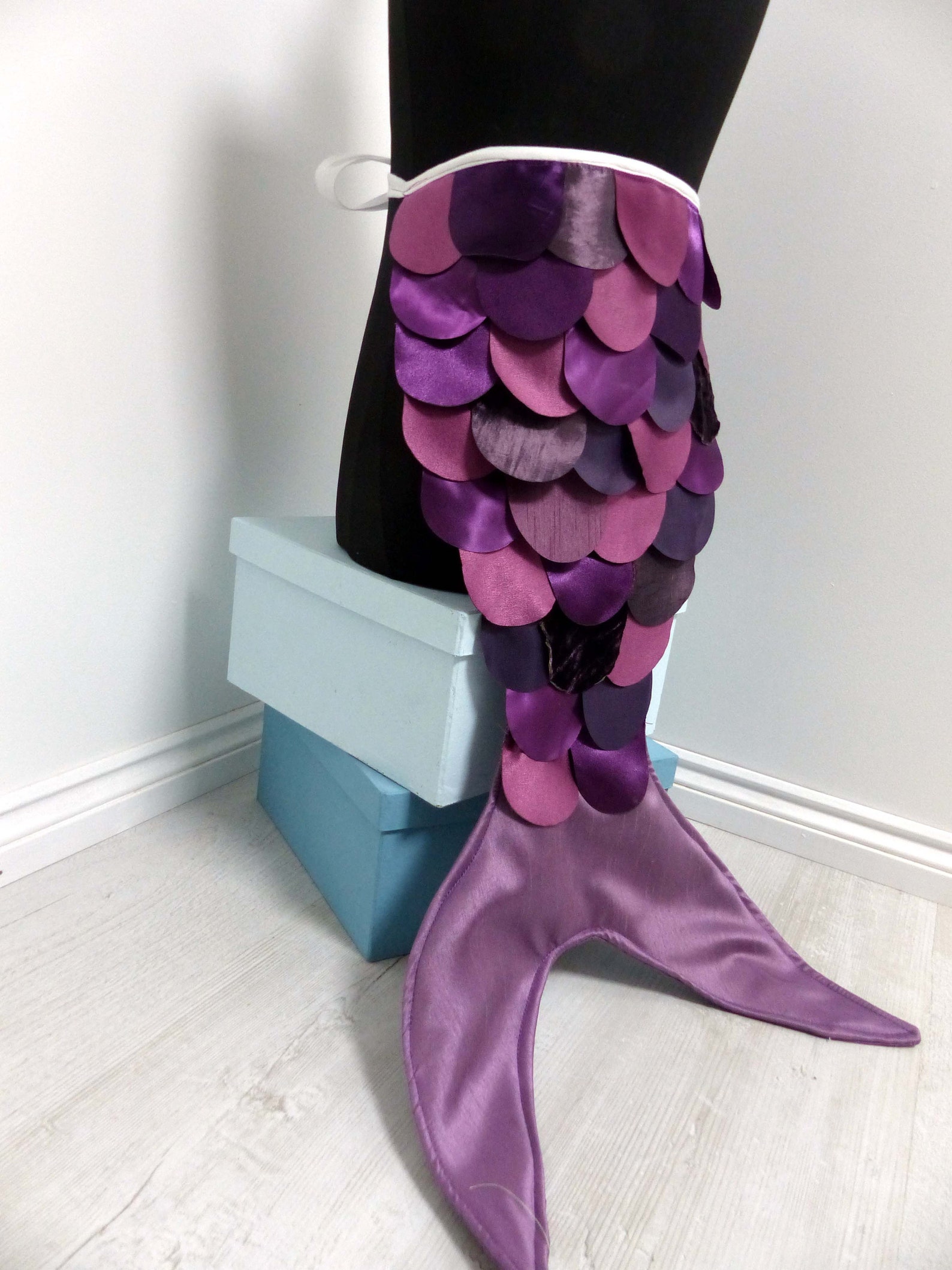 Children's Mermaid Fancy Dress Shimmering Purple Scale | Etsy