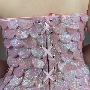 Iridescent Mermaid Scale Corset Fantasy Sea Themed Dress up Costume ...