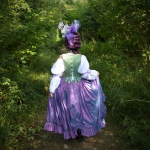 Custom Rococo Georgian Lady's Frivolous Carnival Masquerade Gown ...