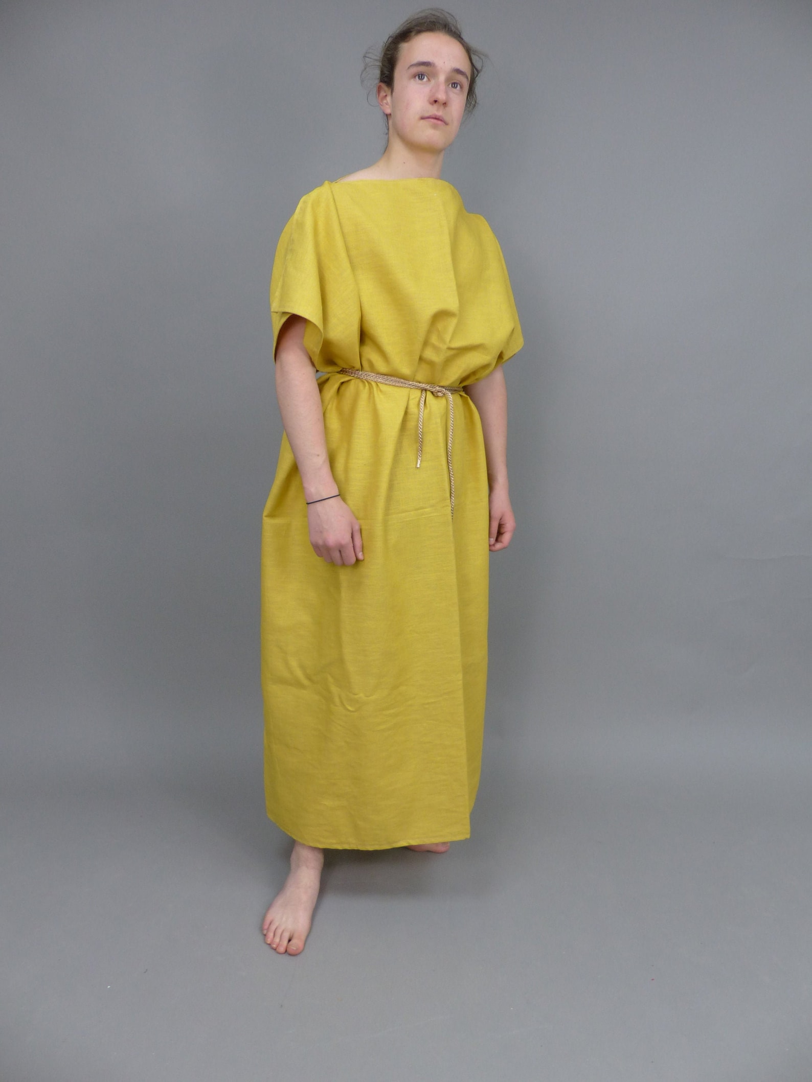 Coloured Linen Unisex Greek Tunic Historical Costume Ancient Greece - Etsy