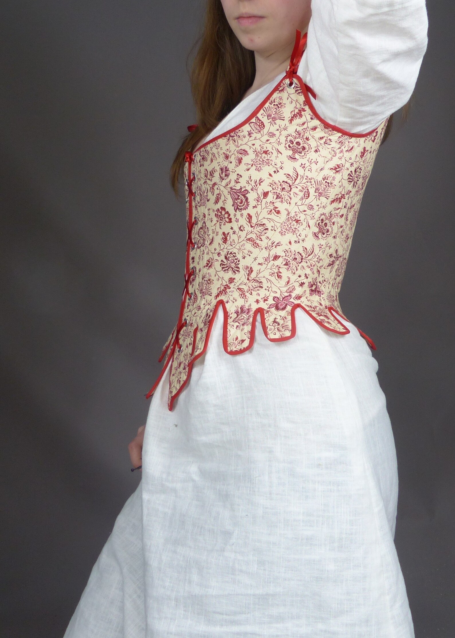 18th Century Front and Back Laced Pattern Cotton Corset Stays - Etsy