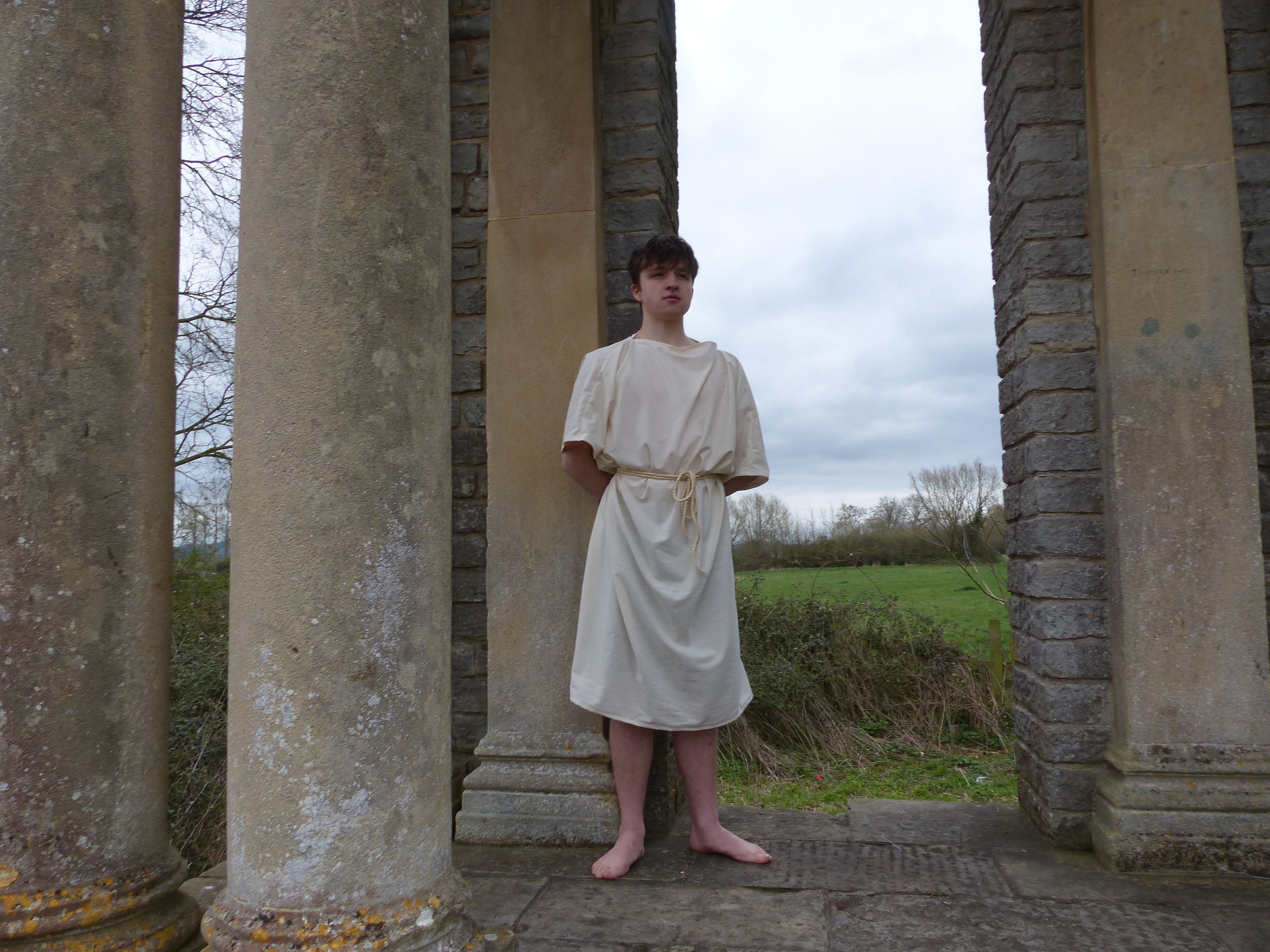 Men's Ancient Roman Cream Cotton Costume Toga for - Etsy Canada