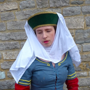 Medieval Torque Velvet Simple Headdress Historic Costume Piece Headwear ...