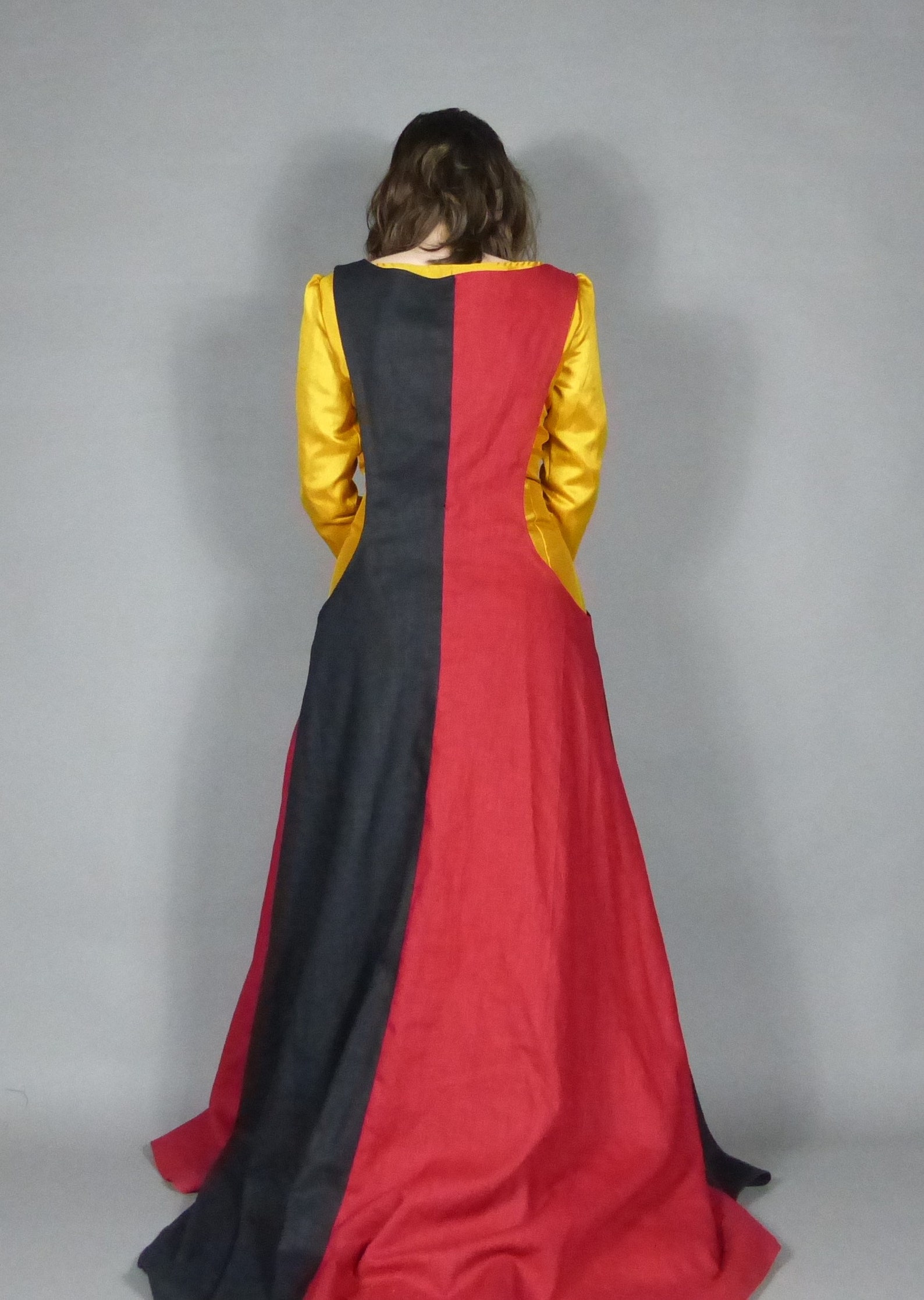 Two Colour Linen Medieval 14th Century Women's Over Coat - Etsy