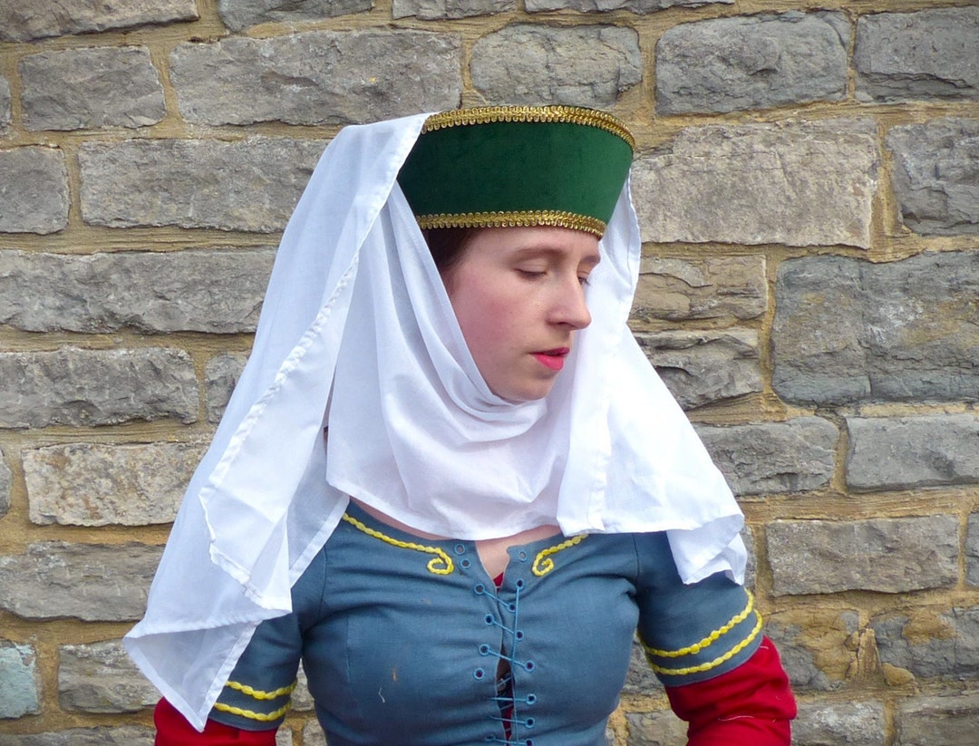 Medieval Torque Velvet Simple Headdress Historic Costume Piece Headwear ...