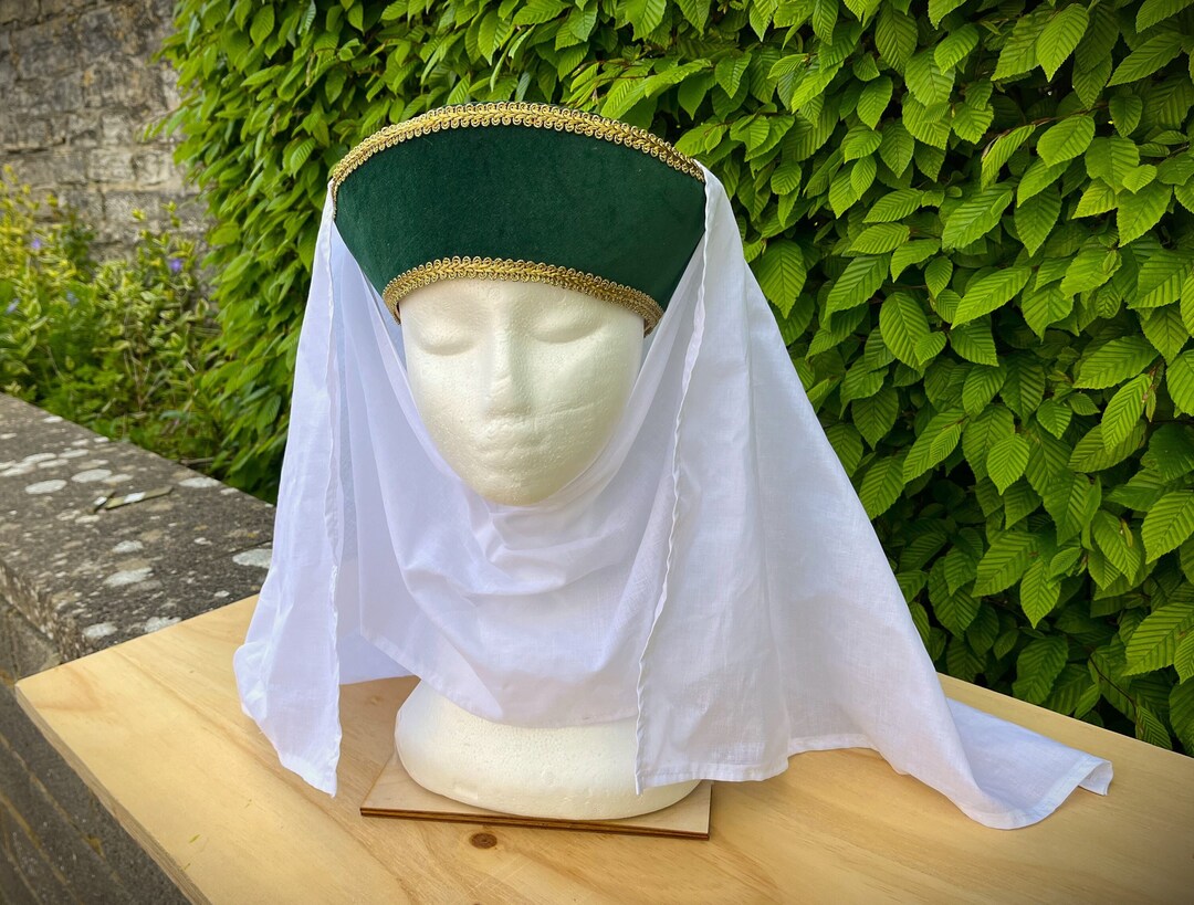 Medieval Torque Velvet Simple Headdress Historic Costume Piece Headwear ...