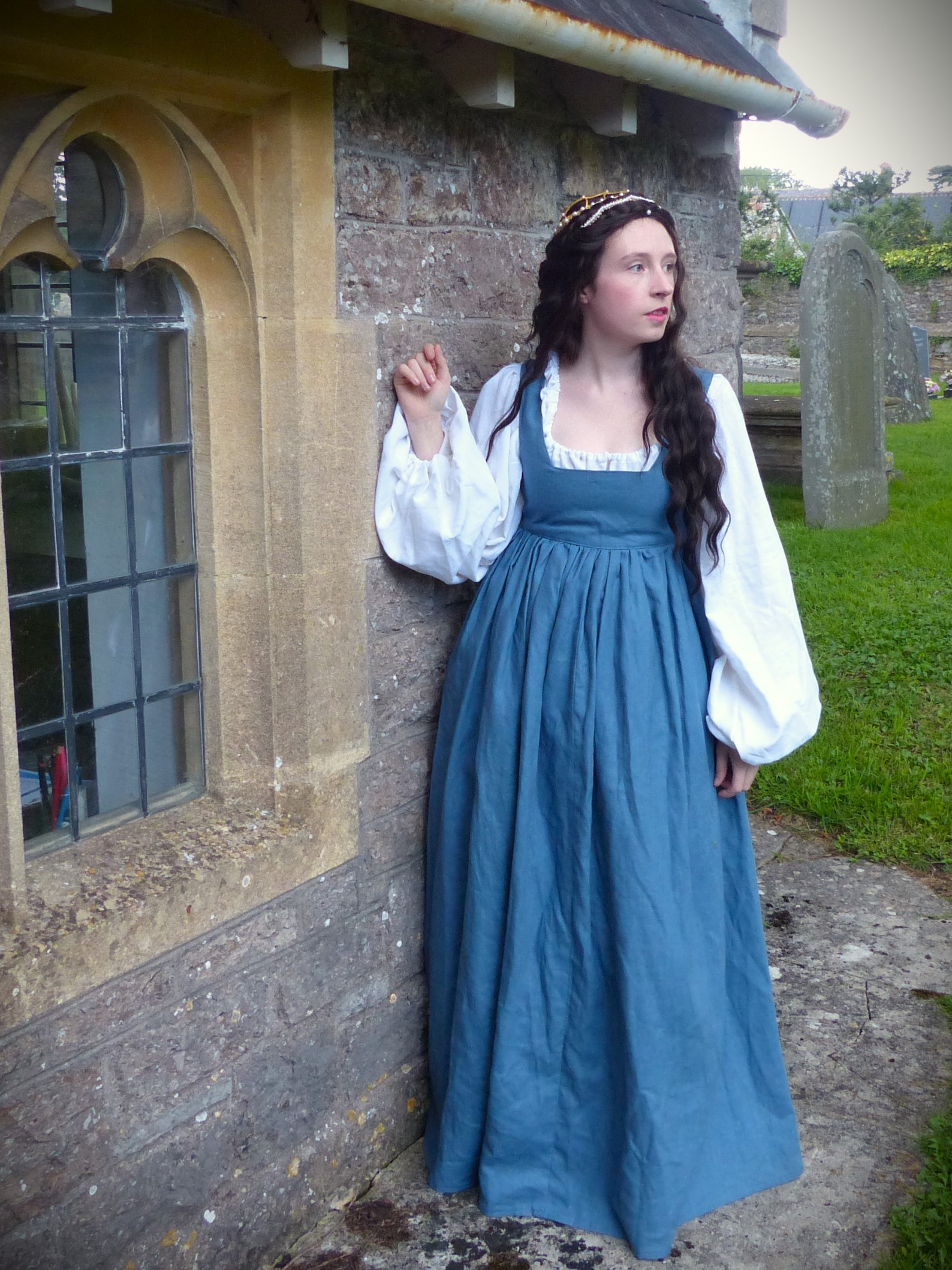 Ren Faire Villager Peasant's Linen Simple Dress Historical Fantasy ...