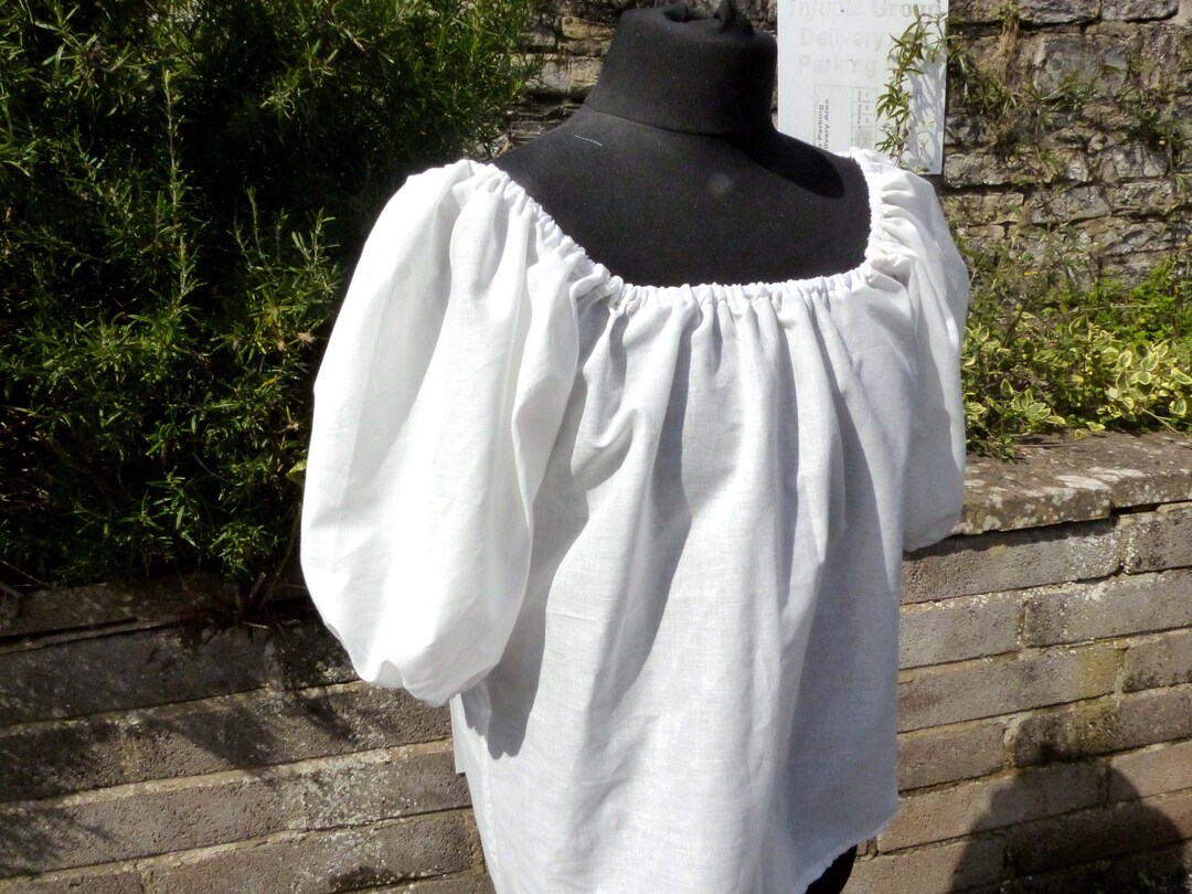 Short Sleeve Renaissance Peasant Blouse Costume Dress up Ren Faire - Etsy