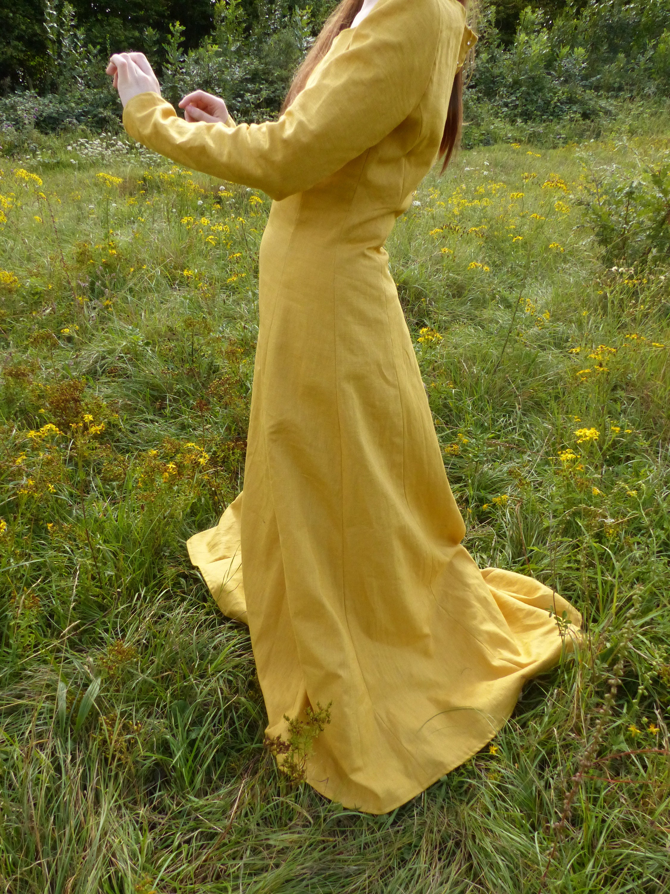 Linen Medieval Women's Kirtle Dress 14th Century Costume Available in ...