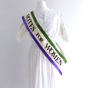 Suffragette Protest Sash Votes for Women Edwardian 1920 Costume ...