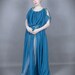 Ancient Greek Women Chiton Trim Decorative Tunic in Chiffon Goddess ...