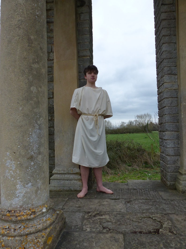 Men's Ancient Roman Cream Cotton Costume Toga for - Etsy