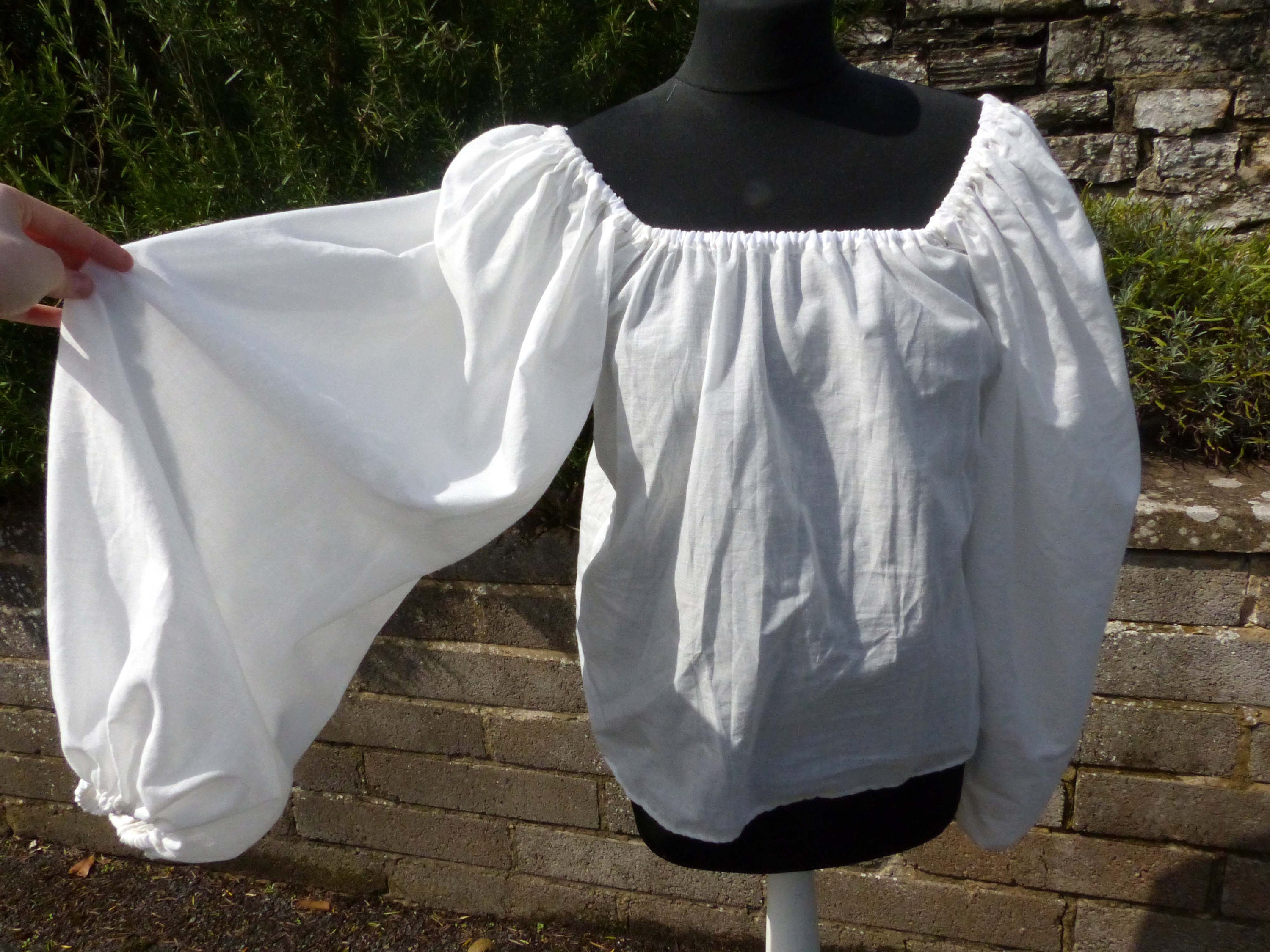 Long Sleeve Renaissance Peasant Blouse Costume Dress Up Ren | Etsy