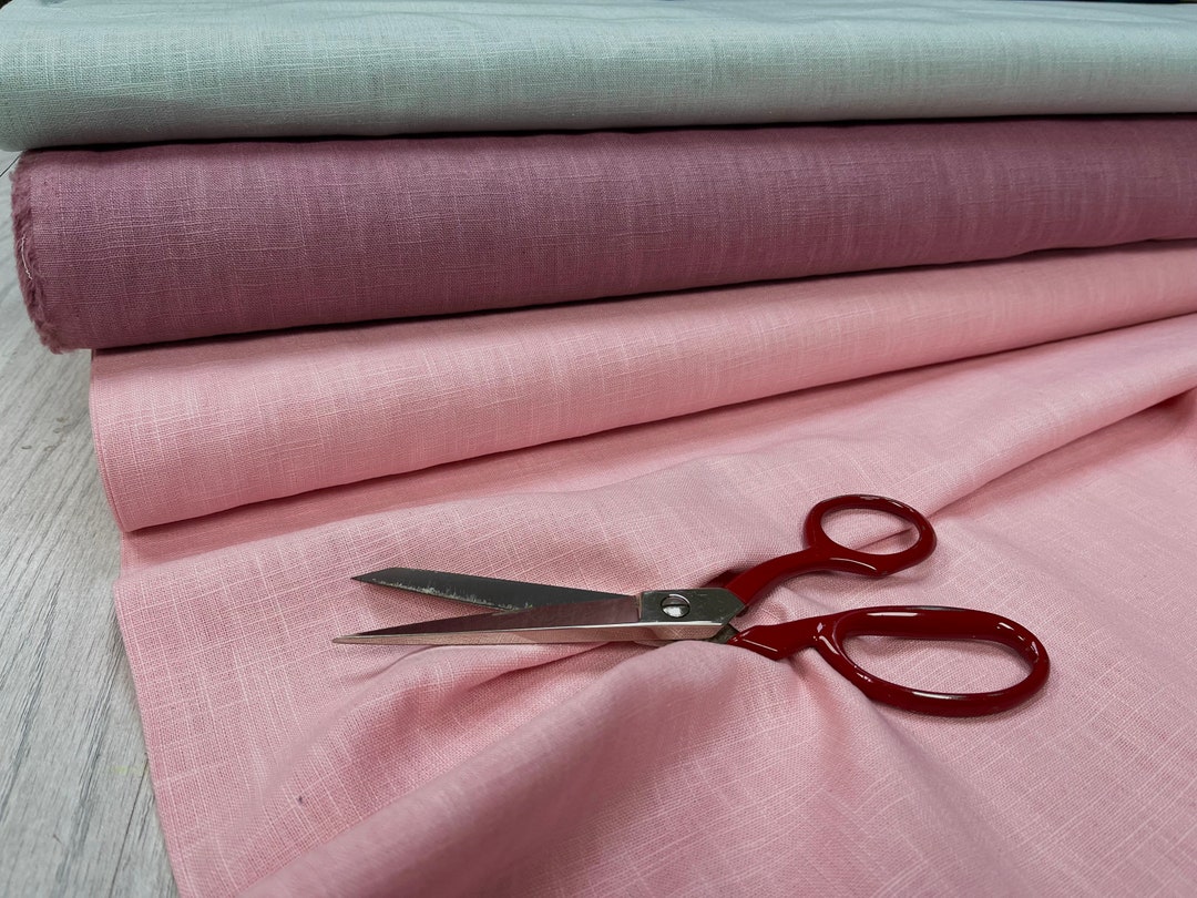 100% Enzyme Washed Linen Fabric With Several Colour Options - Etsy