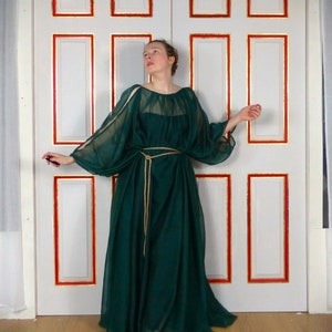 Ancient Greek Women Chiton Tunic in Chiffon Historical Fantasy Costume ...