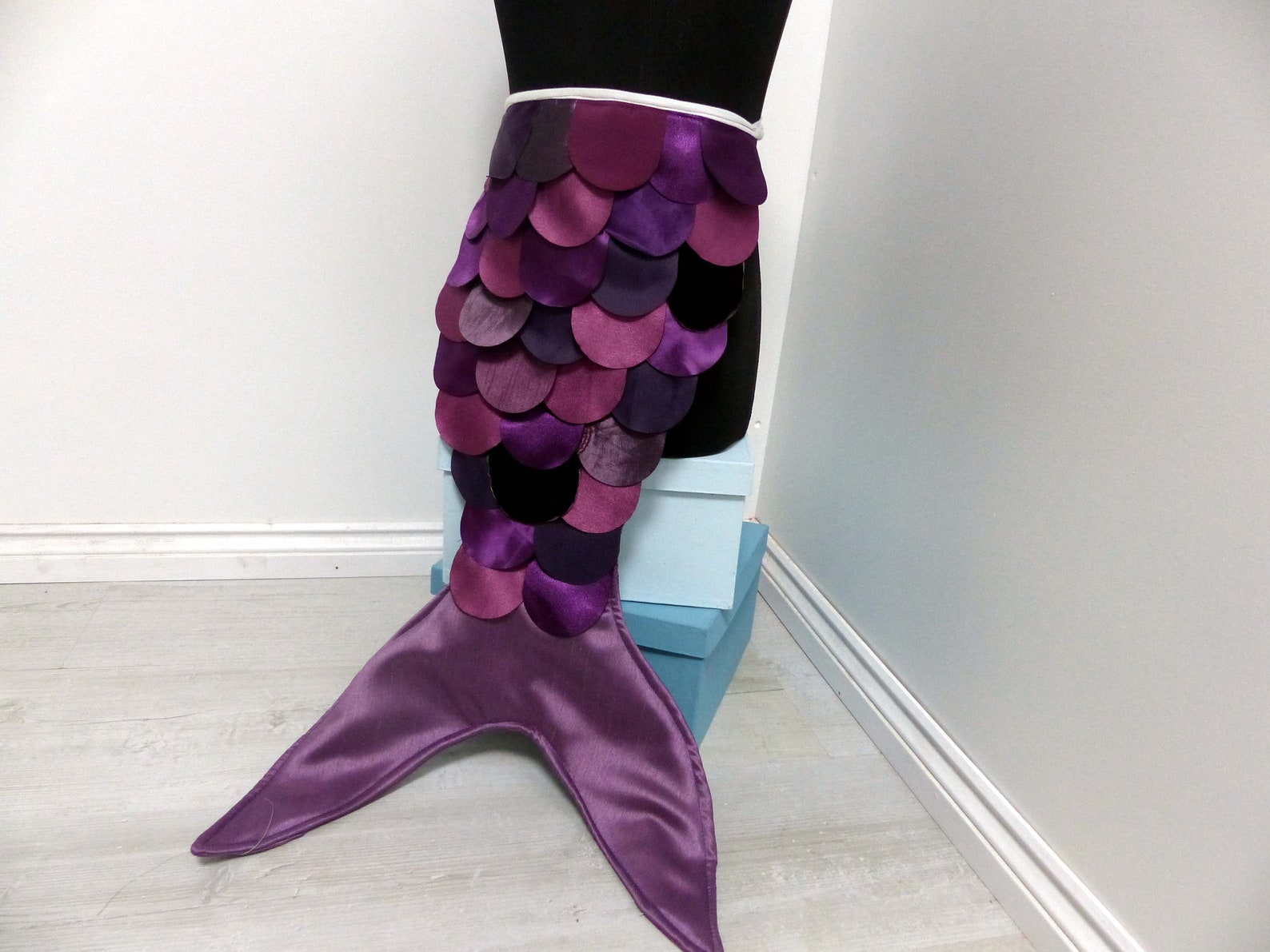 Children's Mermaid Fancy Dress Shimmering Purple Scale | Etsy